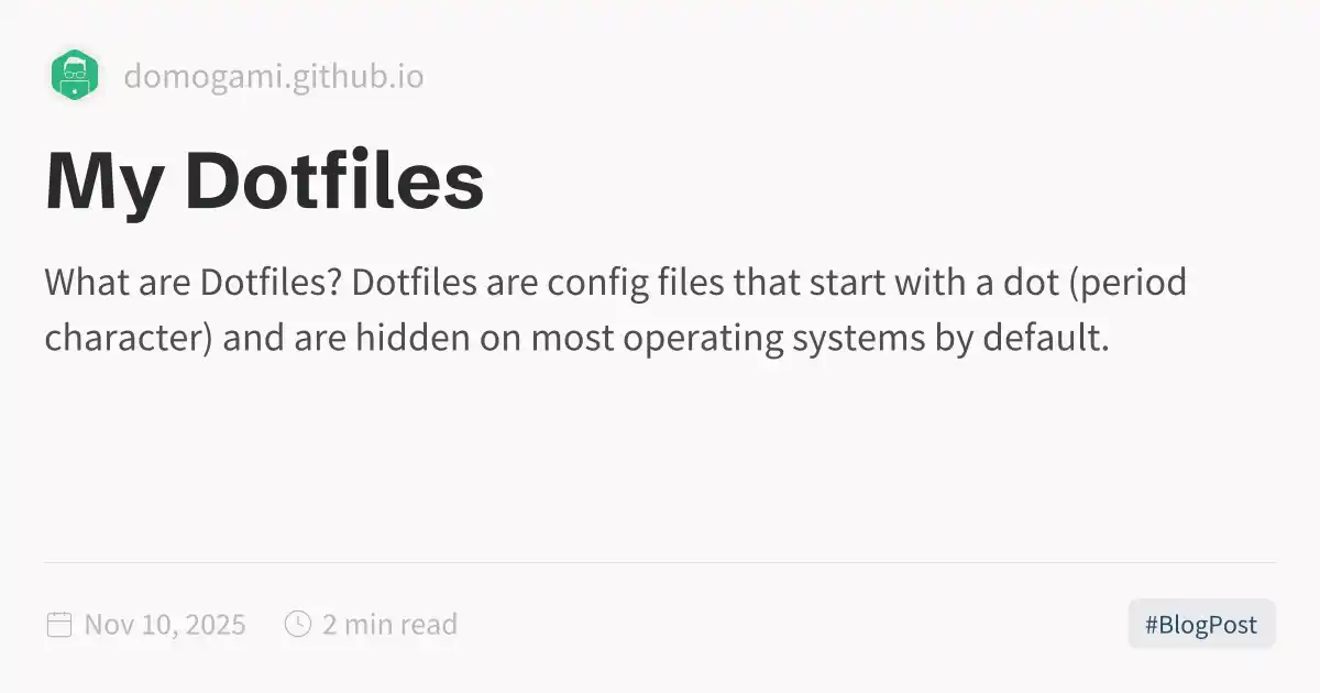 My Dotfiles