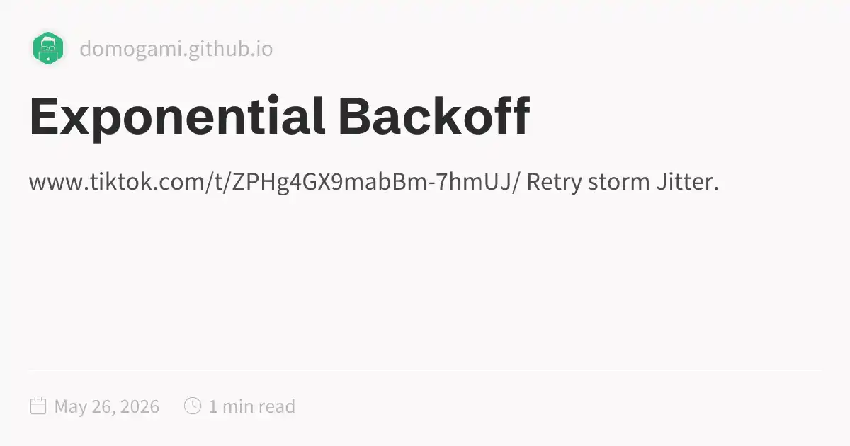 Exponential Backoff